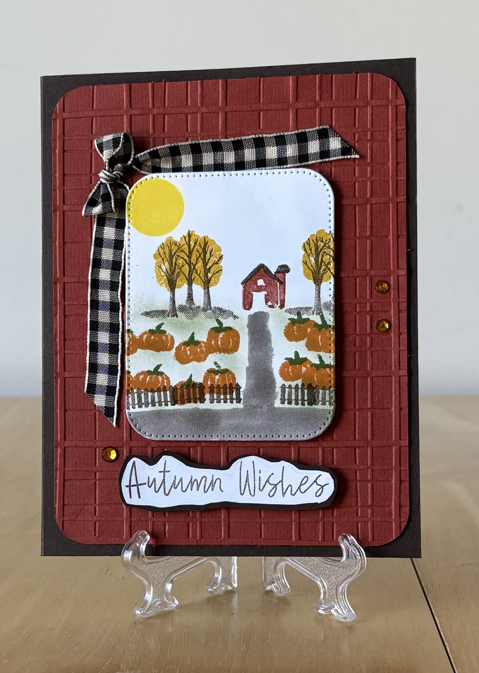 Scenic Pumpkin Patch Card – Personally Created by Christine
